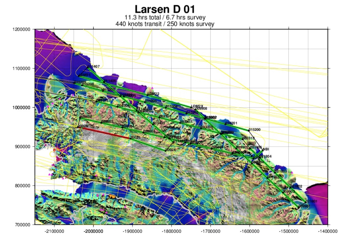Map of today's flight | ESD Publications