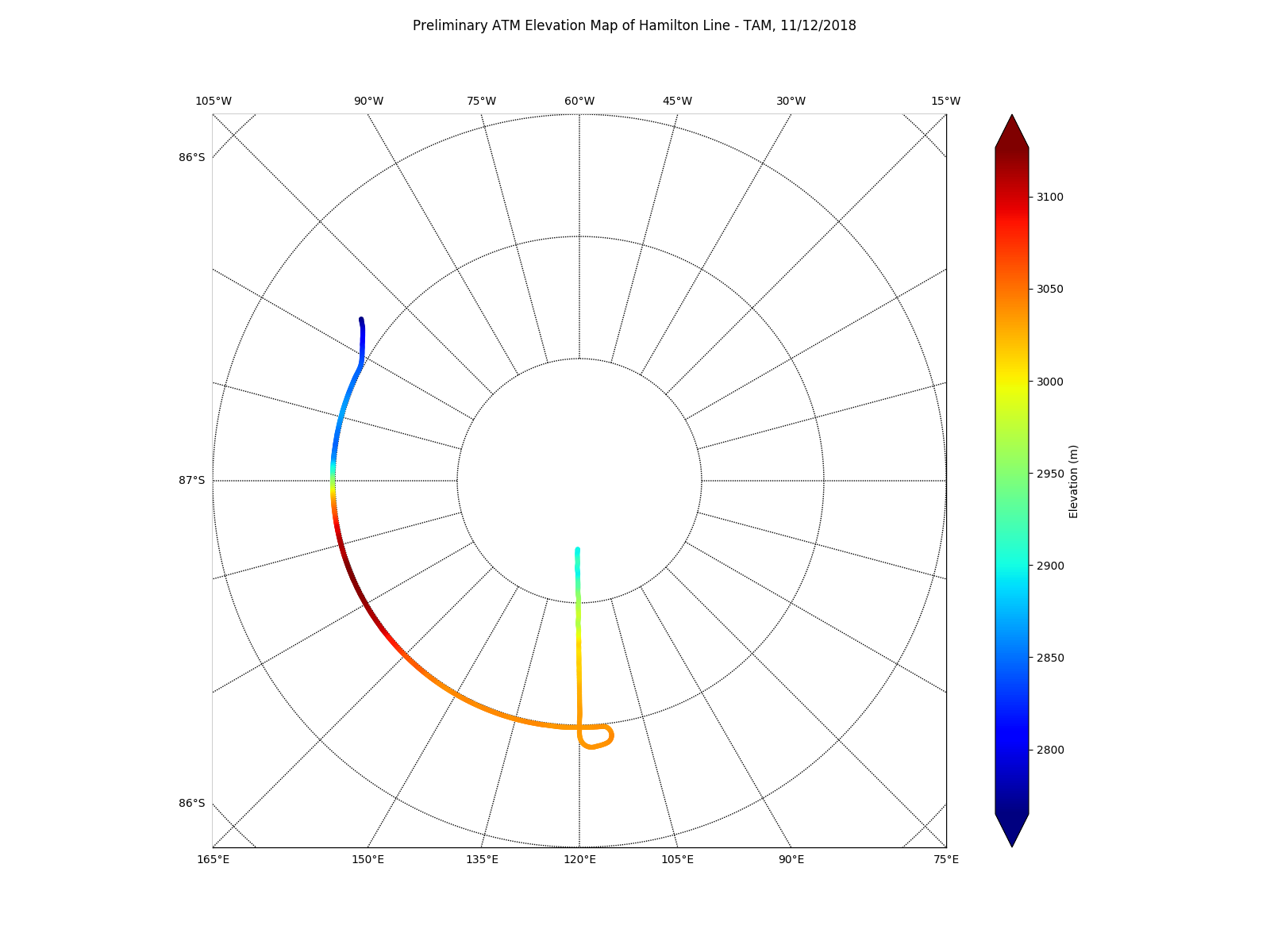 Preliminary ATM T6 elevation swath along all of today’s mission | ESD ...