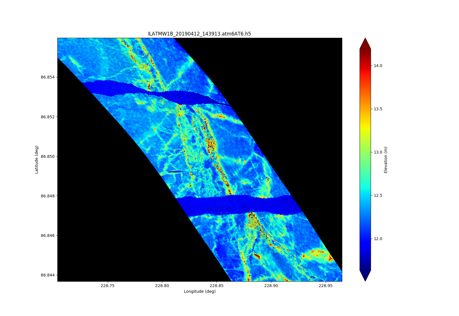 ATM T6 (wide swath) of sea ice leads and pressures ridges not named AL ...